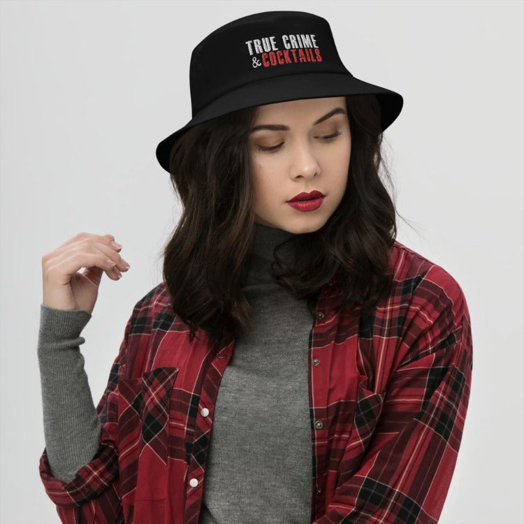 Embroidered TCAC Logo Bucket Hat – True Crime and Cocktails Merch!
